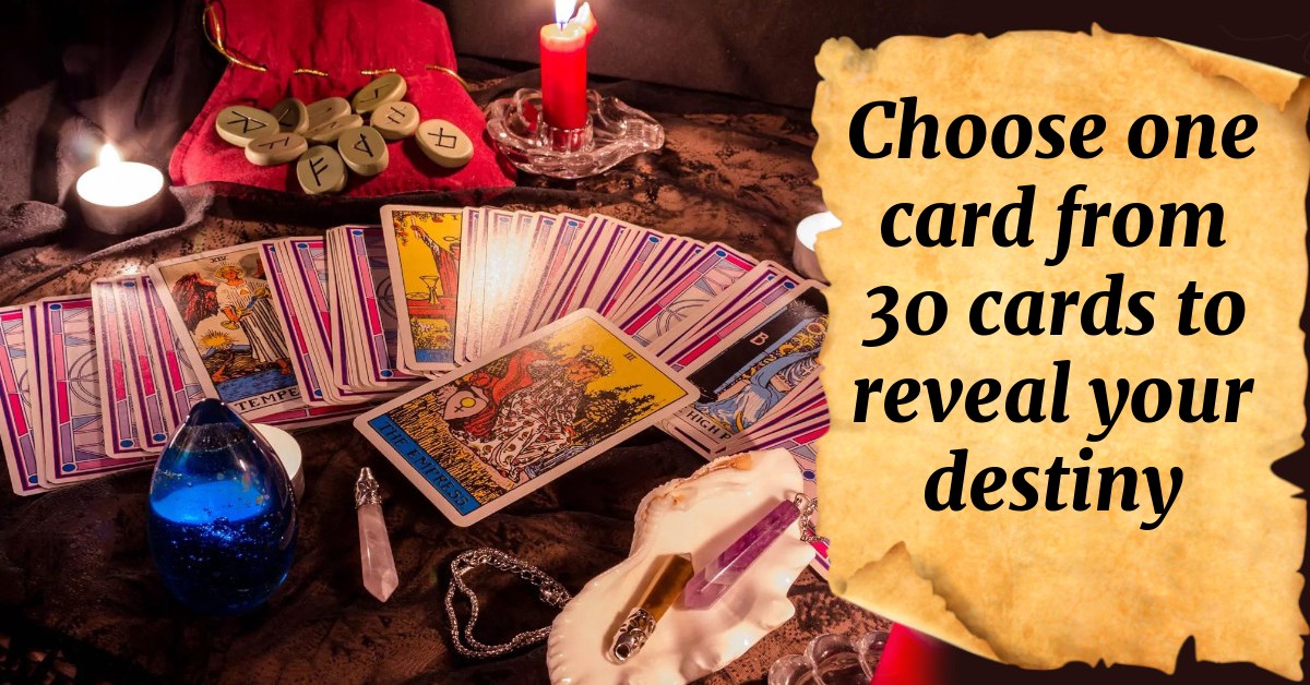 Choose one card from 30 cards to reveal your destiny | Funmix.eu